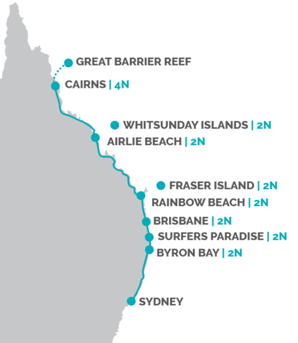 Sydney to Great Barrier Reef | East Coast Highlights | ULTIMATE