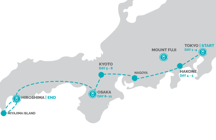 Japan Adventure 13 Day Group Tour | Tokyo to Hiroshima